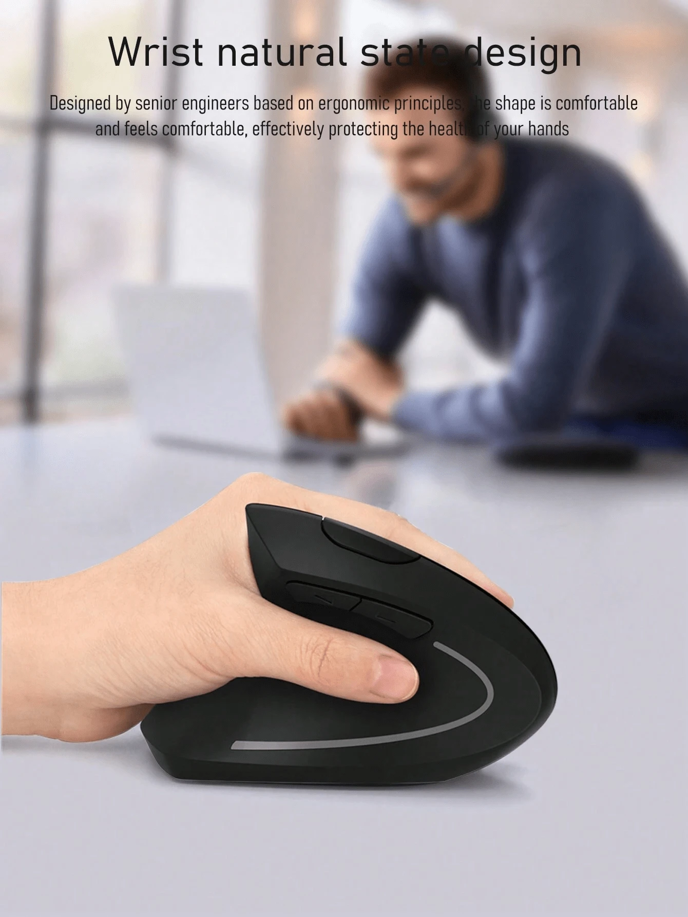 Ergonomic Vertical Mouse Silent RGB Gaming Mouse | SHEIN USA