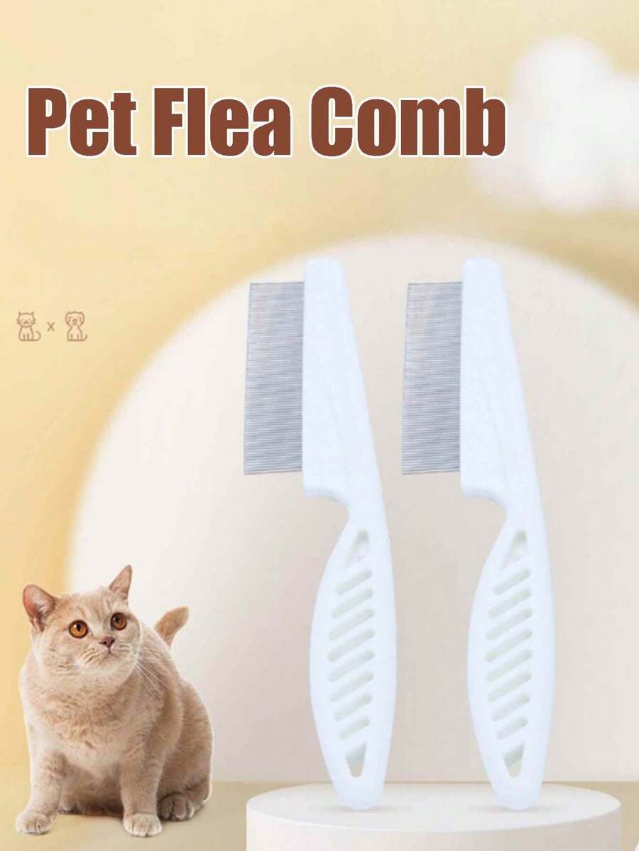 1PC Flea Comb For Dogs And Cats - Stainless Steel Pet Tick Combs - Flea ...