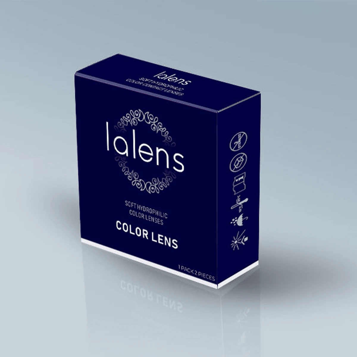 Lentilles de contact de couleur grise naturelle Lalens Queen, jetables ...