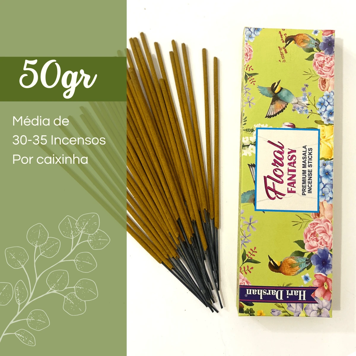 Incenso de Massala Indiano Natural 50gr por caixa linha premium palo ...