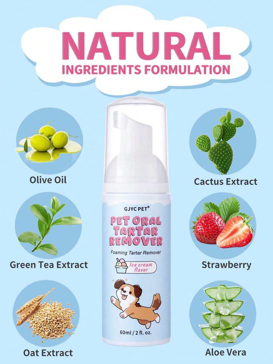 GJYC PET Mousse de soins dentaires pour chien - Formule détartrant et ...