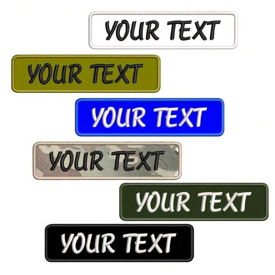 Customized Embroidered Name Badge, Personalized Textile Patch ...