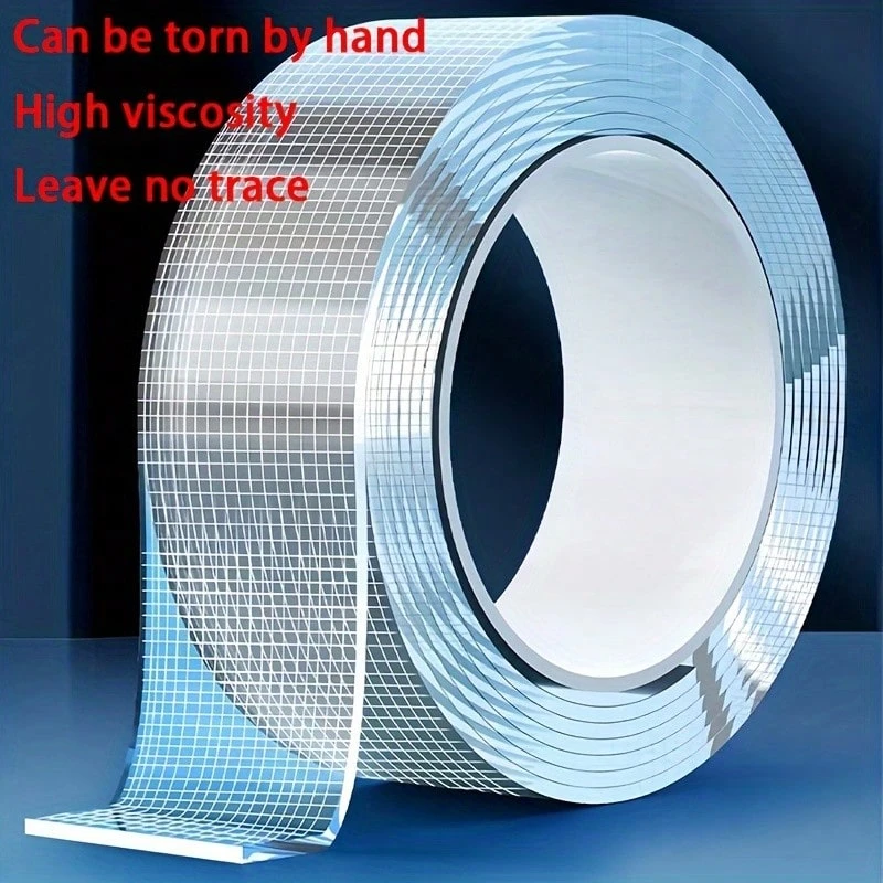 1 Roll Nano Grid Adhesive Tape - Super Sticky Nano Waterproof Tape, No ...