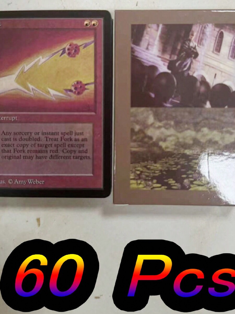 60pcs Black Core Magic The Gathering Cards P9 Dual Land Fetch Land Shock Lands Proxy Cards for ...