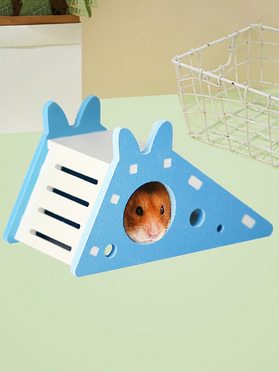 1pc Wood Plastic Hamster Slide Toy Nest, Random Color | SHEIN USA