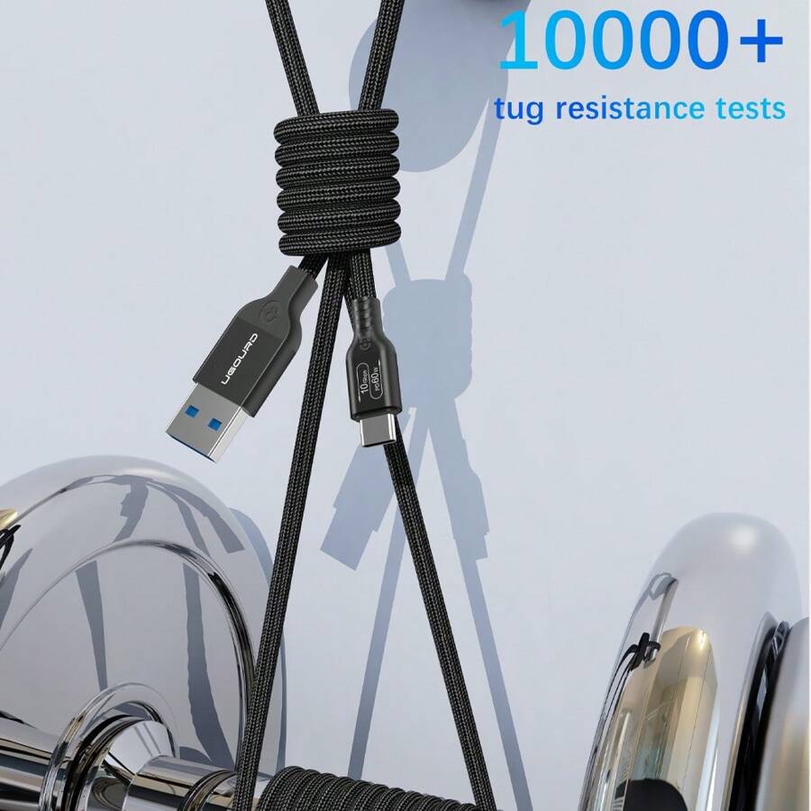 UGOURD Cabo USB3.2 Gen2 de USB-A para Type-C, Velocidade Máxima de Transferência de Dados de ...