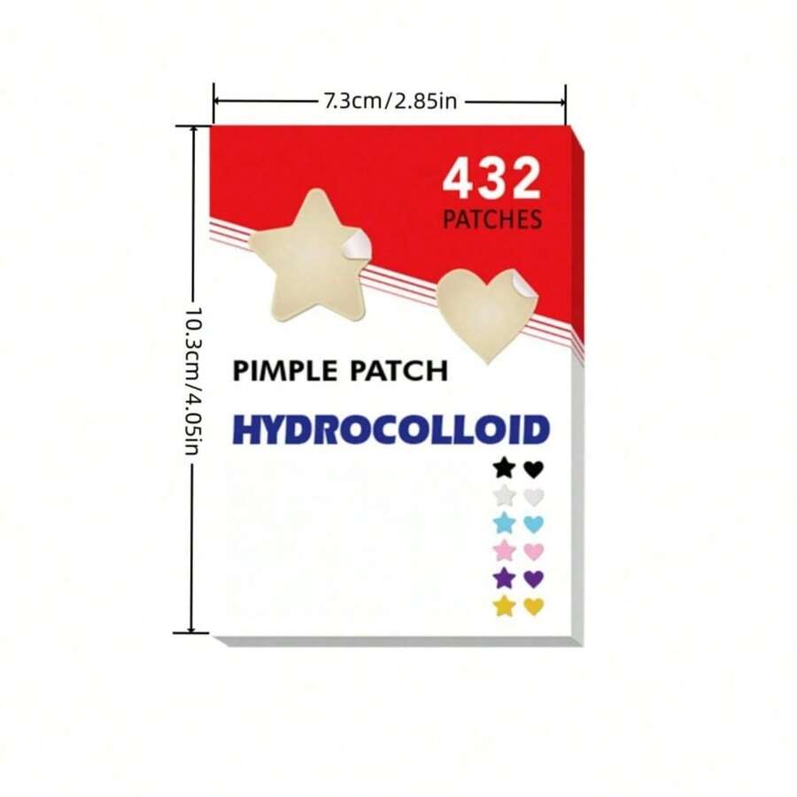 JAYSUING 432pcs Heart Shape Love Pimple Patch, Acne Spot Cover Stickers ...