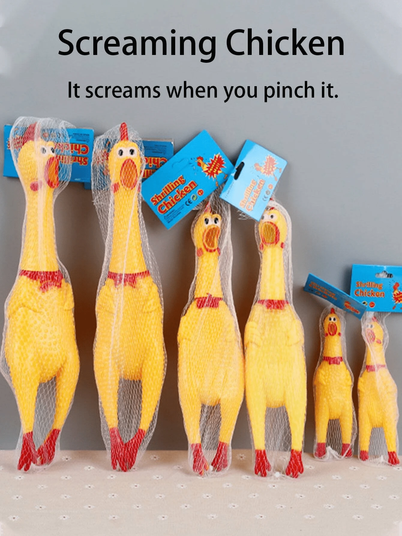 Funny Screaming Chicken Squeeze Toy, Novelty Stress Relief Toy, Squishy ...
