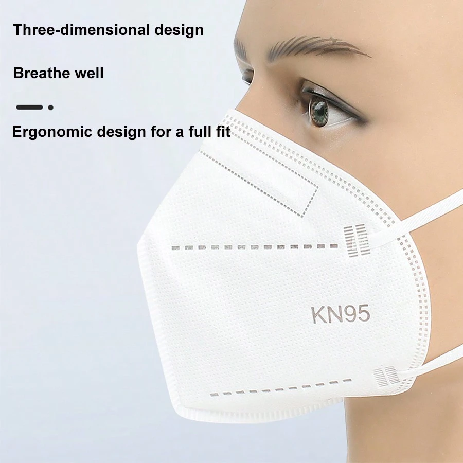 10/20/30 PC 5-Layer KN95 Mask, FFP2, Anti-Industrial Dust, 3D Design, Breathable, Morandi Mask ...