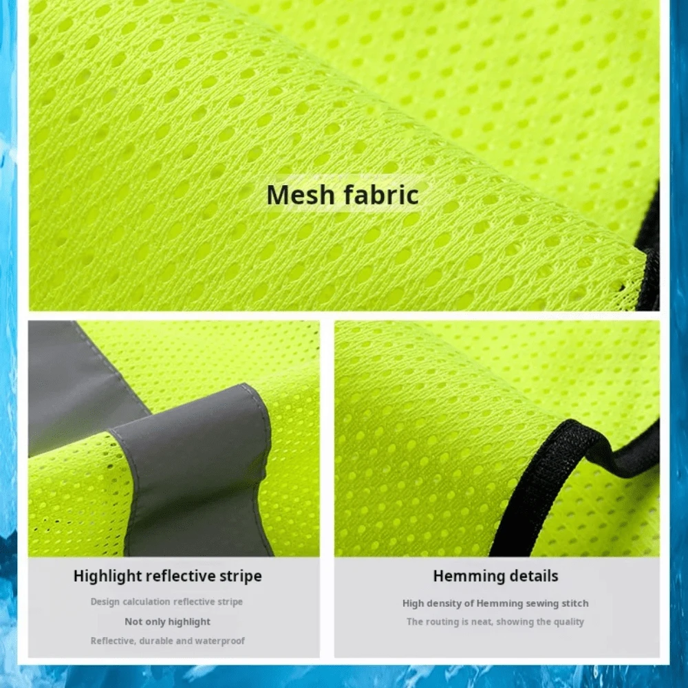 Reflective Mesh Safety Vest For Men And Women With Multiple Pockets And ...