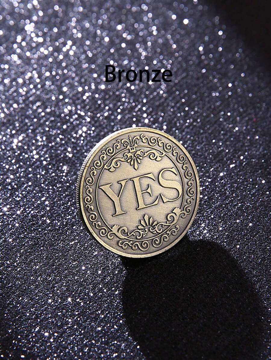 3pcs/1pc Yes Or No Lucky Coins, Vintage Decision Making Coins For Party ...