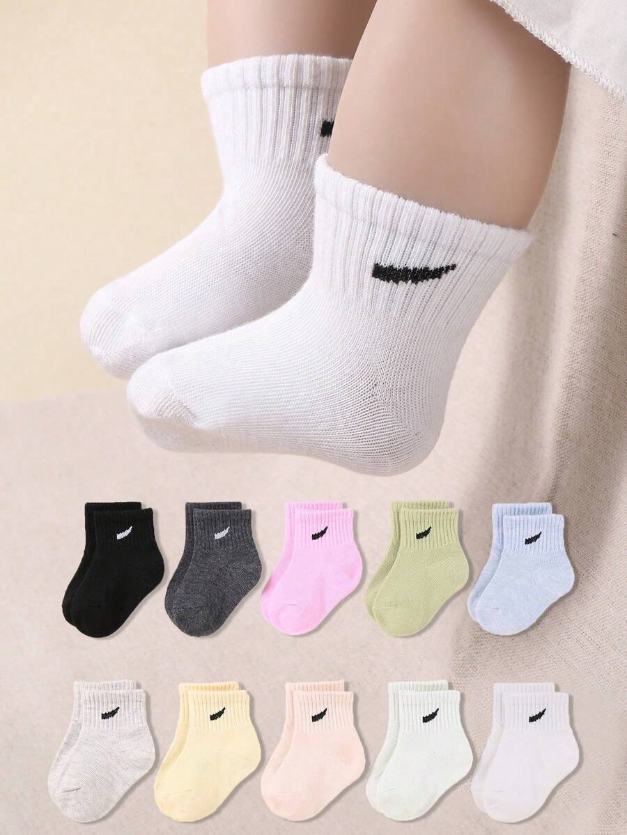 20 Pairs Of Baby Neutral Leisure Sports Socks Simple All-In-One Male ...