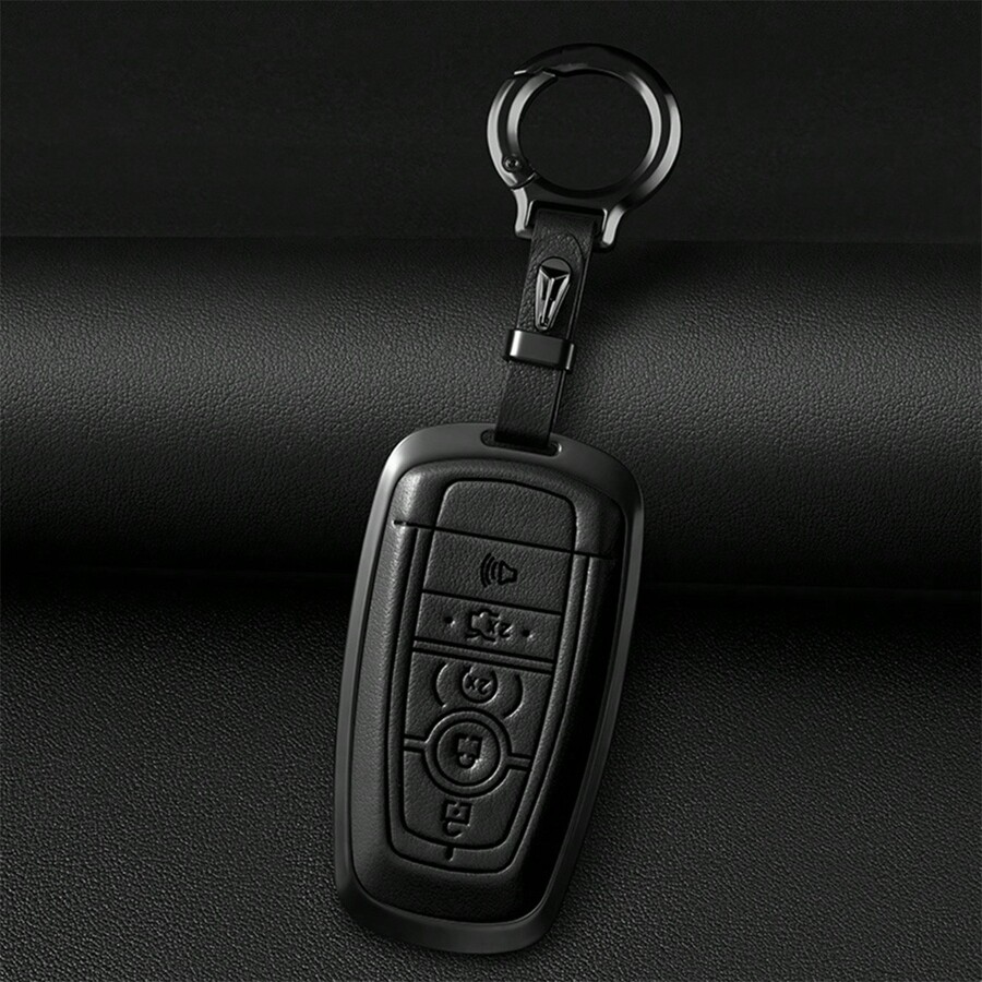PEICHI For Key Fob Cover Leather Car 2017-2024 Bronco Escape Mustang ...