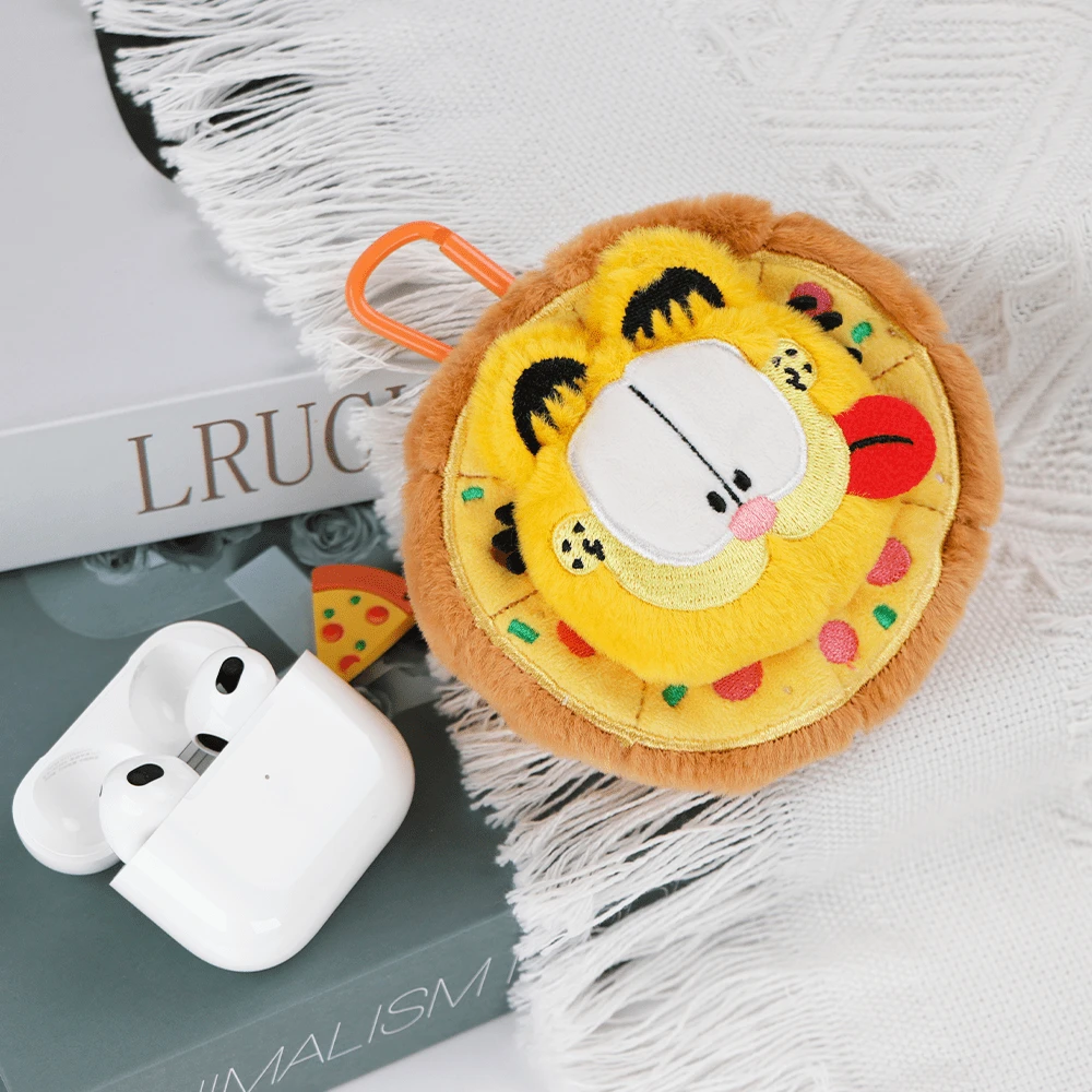 GARFIELD Garfield Plush Key Chain Pendant Earphone Storage Case Cute ...