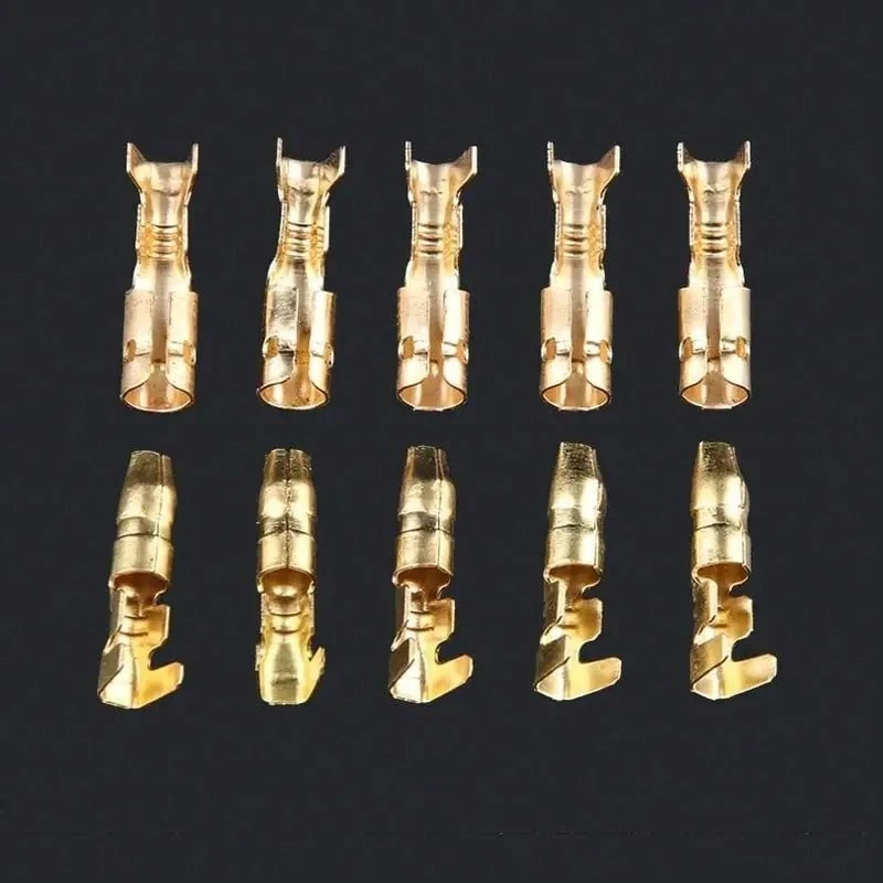 25Sets 4.0mm Female And Male Bullet Terminals Connector Golden Brass ...