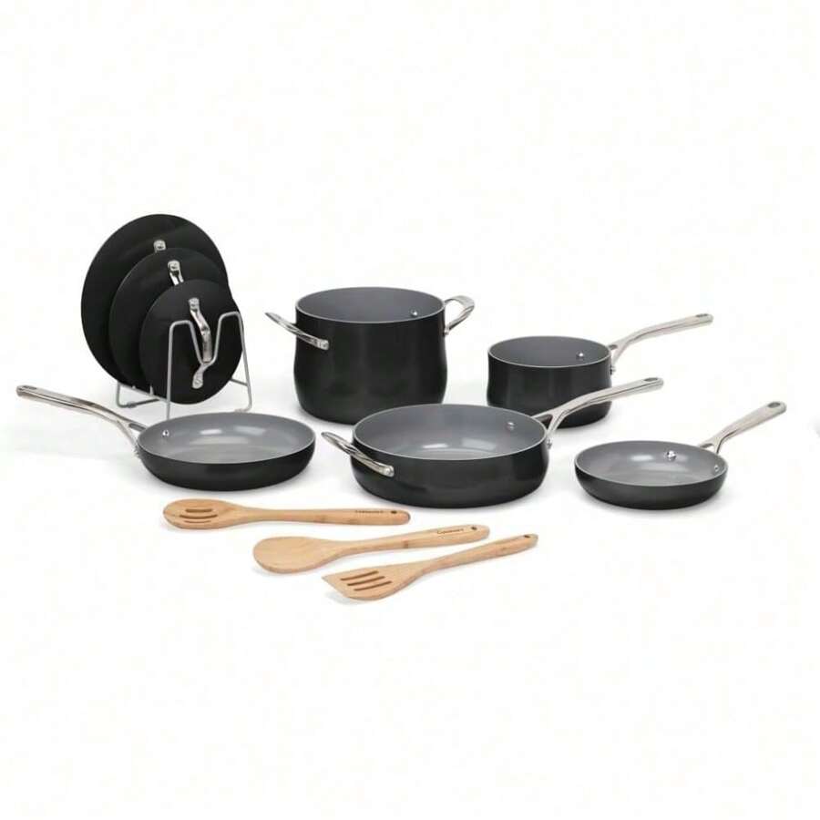 Cuisinart Culinary Collection 12-Piece Pots And Pans Set, PURELYCERAMIC ...
