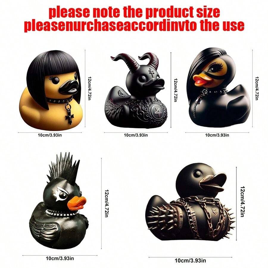 Satanic Duck Punk Duck Death Rocker Duck Lady Valentina Goth Girl Duck ...