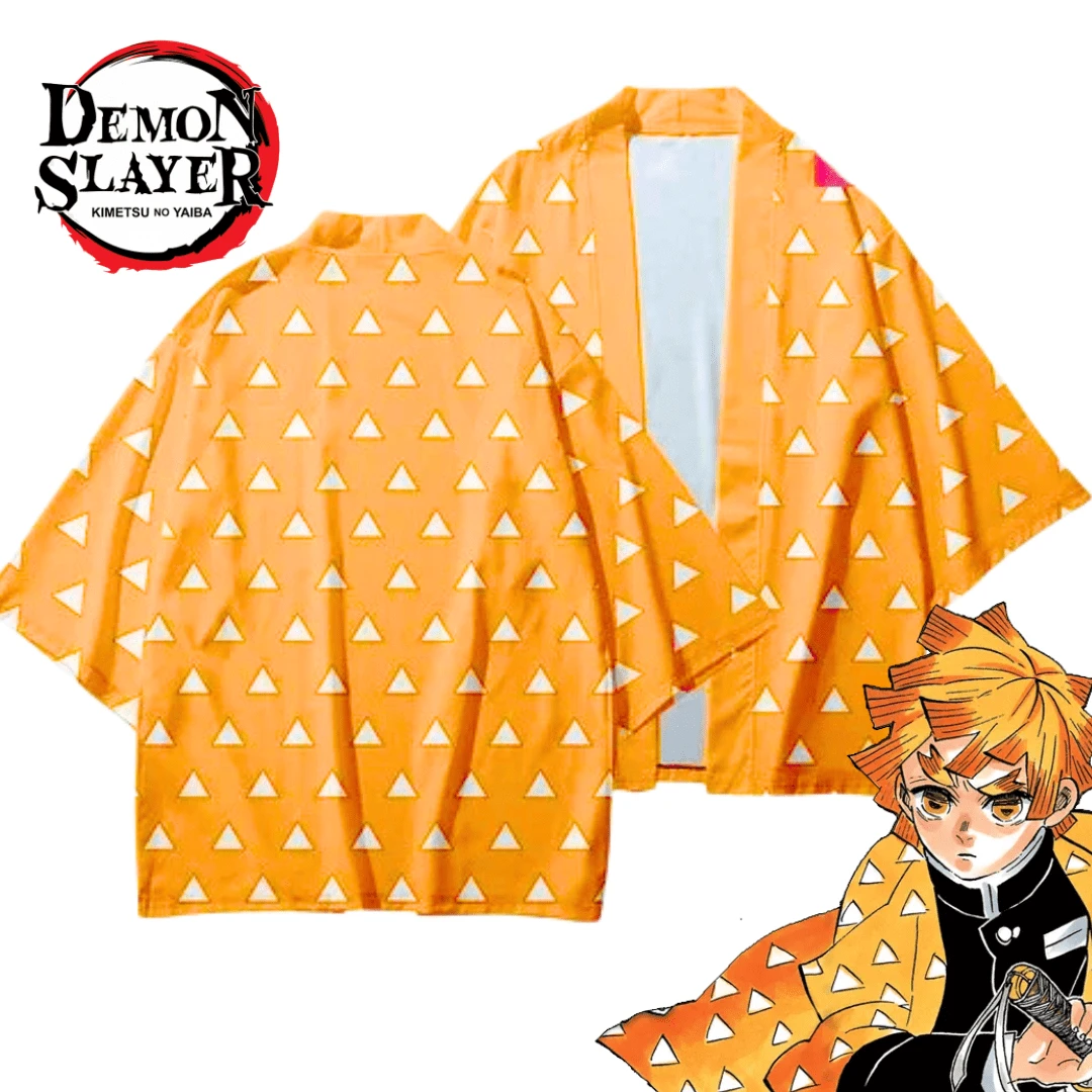 HAORI Zenitsu Agatsuma KIMETSU NO YAIBA COSPLAY CAPA KIMETSU NO YAIBA ...