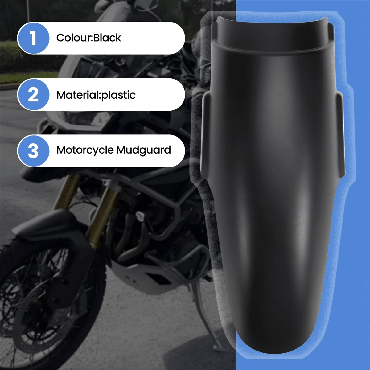 Motorcycle Front Mudguard Extender Splash Guard Extension For 1200 Pro ...