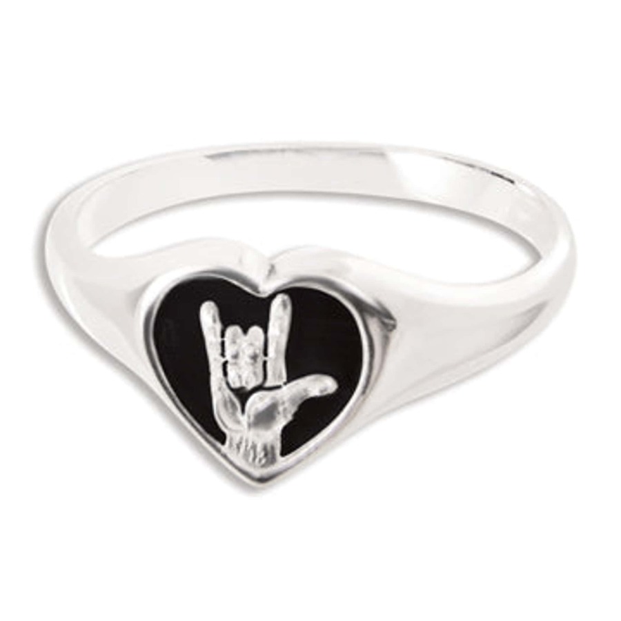Lifebeats Gifts I Love You Sign Language Ring | SHEIN USA
