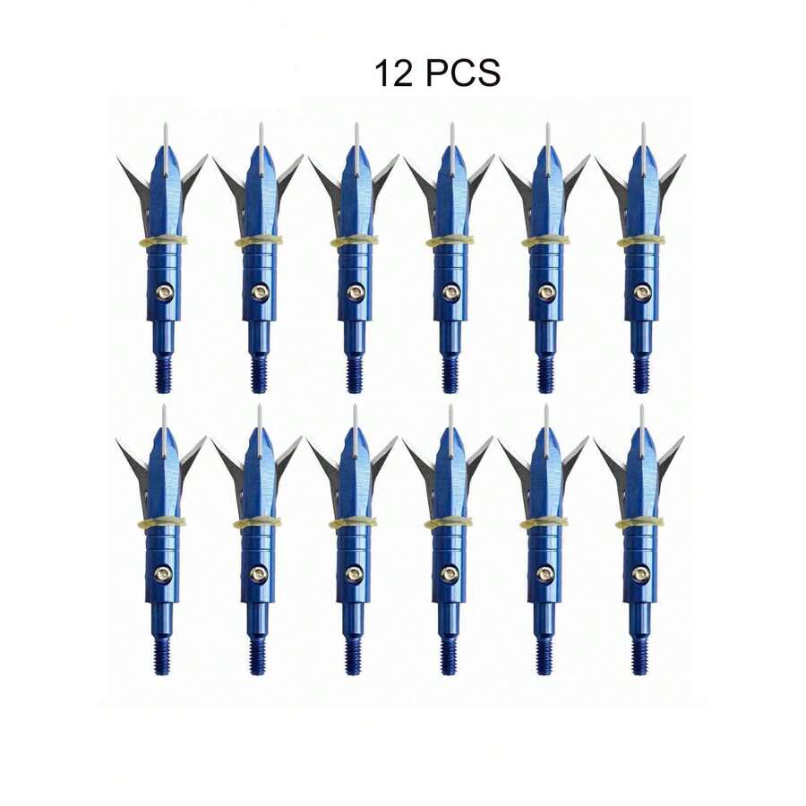 Archerys Hunting Broadheads 100 Grain Screw-In Arrow Tips Arrowheads ...