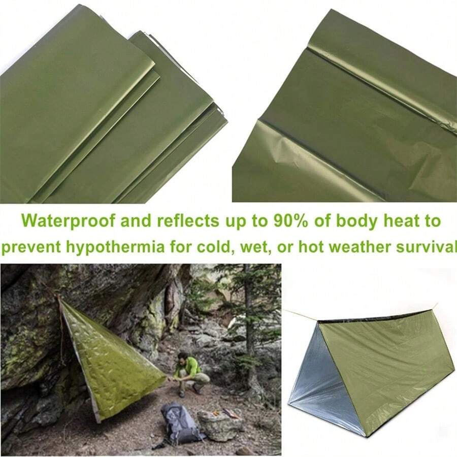 Emergency Survival Tent Shelter For Bug Out Bag Storm Shelter Survival ...
