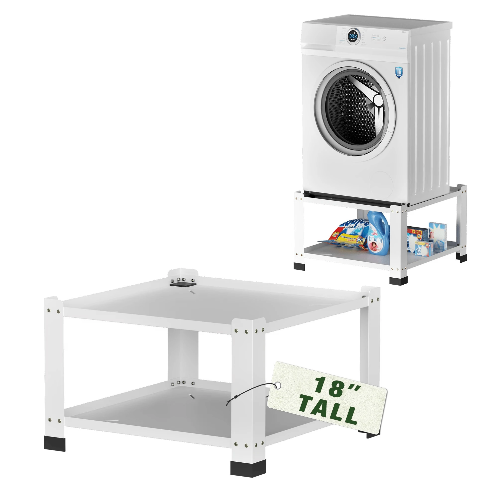 Laundry Pedestal 18 Height Washer And Dryer Pedestals With Storage ...