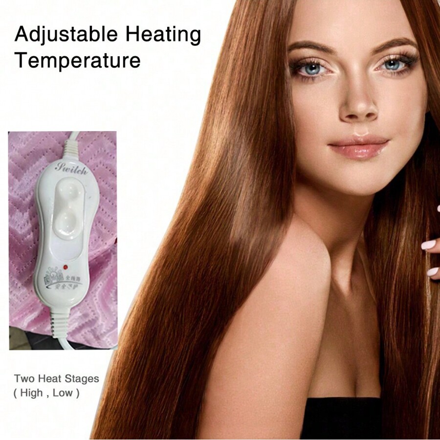 8-In-1 Satin Adjustable Temperature Heat Cap For Styling, Perming ...