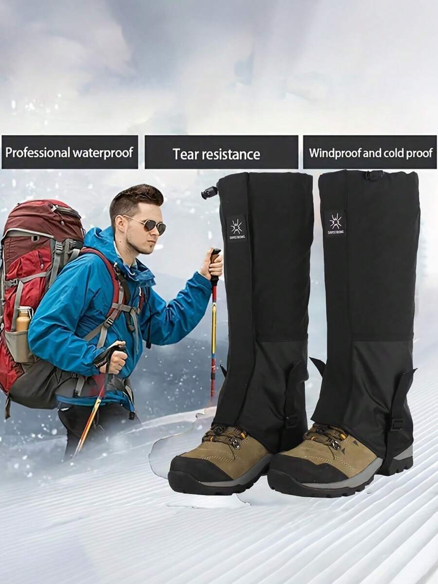 Leg Gaiters Waterproof Adjustable Snow Boot Gaiters For Hiking, Walking ...