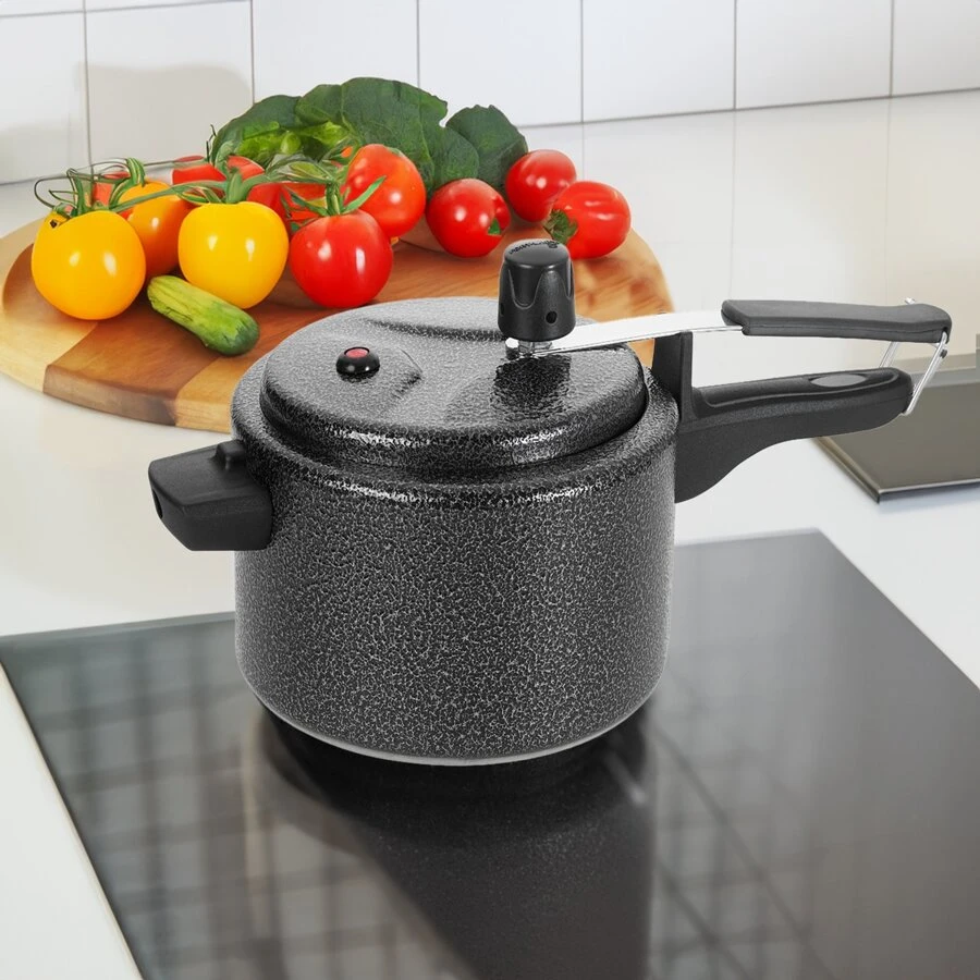 Red Aluminum Pressure Cooker 4.50 Liters National With Inmetro Seal ...