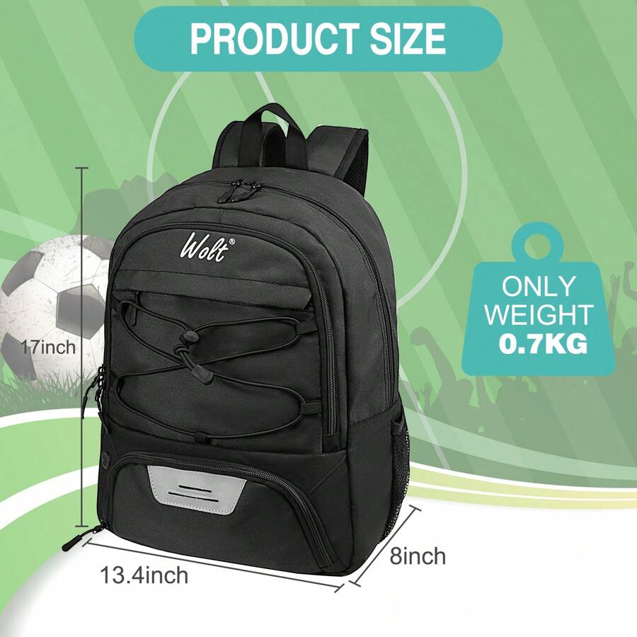 WOLT WOLT Soccer Bag, Soccer Backpack, Basketball Backpack With Cleat ...