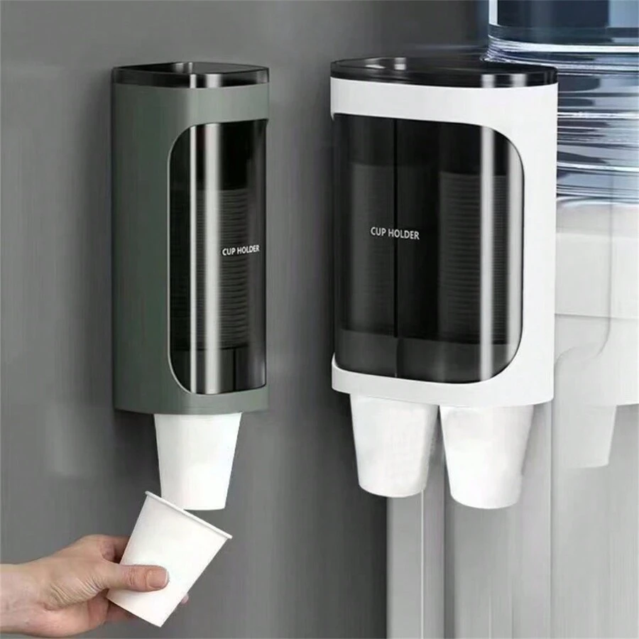 Automatic Cup Dispenser Wall-Mounted Paper Cup Holder For Water ...