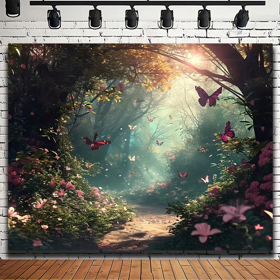 1, Fairy Tale Forest Photography Background - Birthday Party Decoration ...