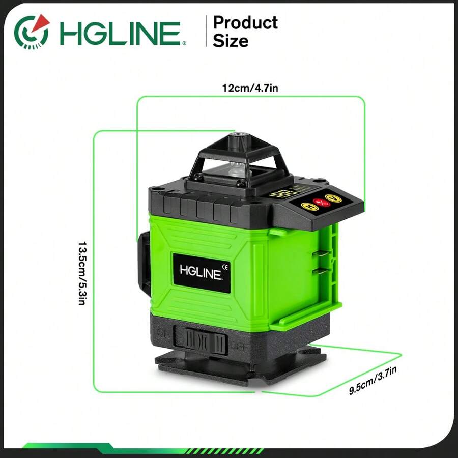 ONEVAN Niveles láser 4D de 16 líneas, herramienta de nivelación de medición autonivelante, 360 ...