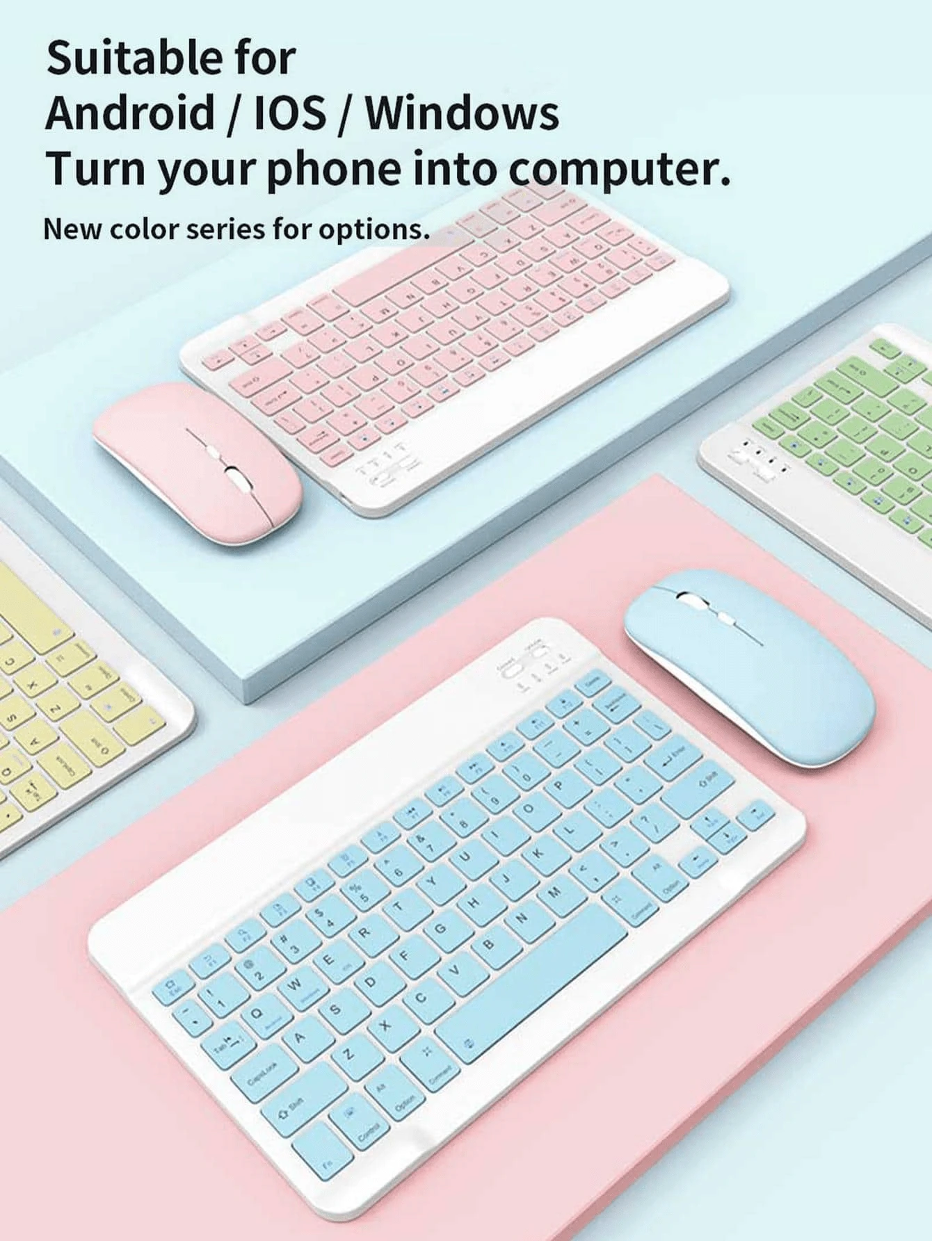 Wireless Bluetooth Keyboard And Mouse Set, Compatible With IPad ...