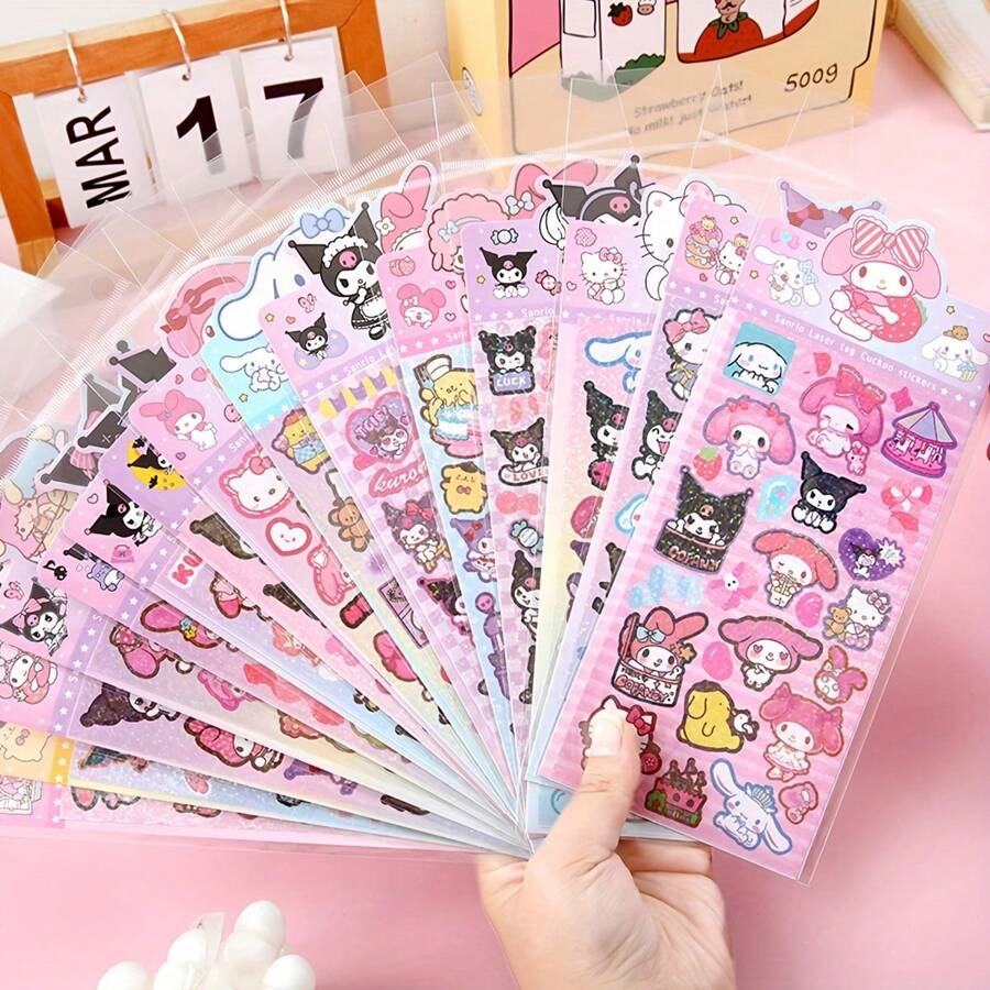 Sanrio 400+ Pcs Cute Stickers For Teens, Water Bottle Stickers, Preppy ...