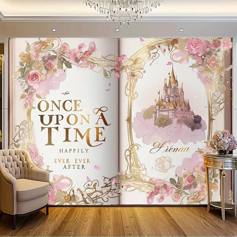 1 Piece, Magical Fairy Tale Background, Princess Theme, Pink Fairy Tale ...