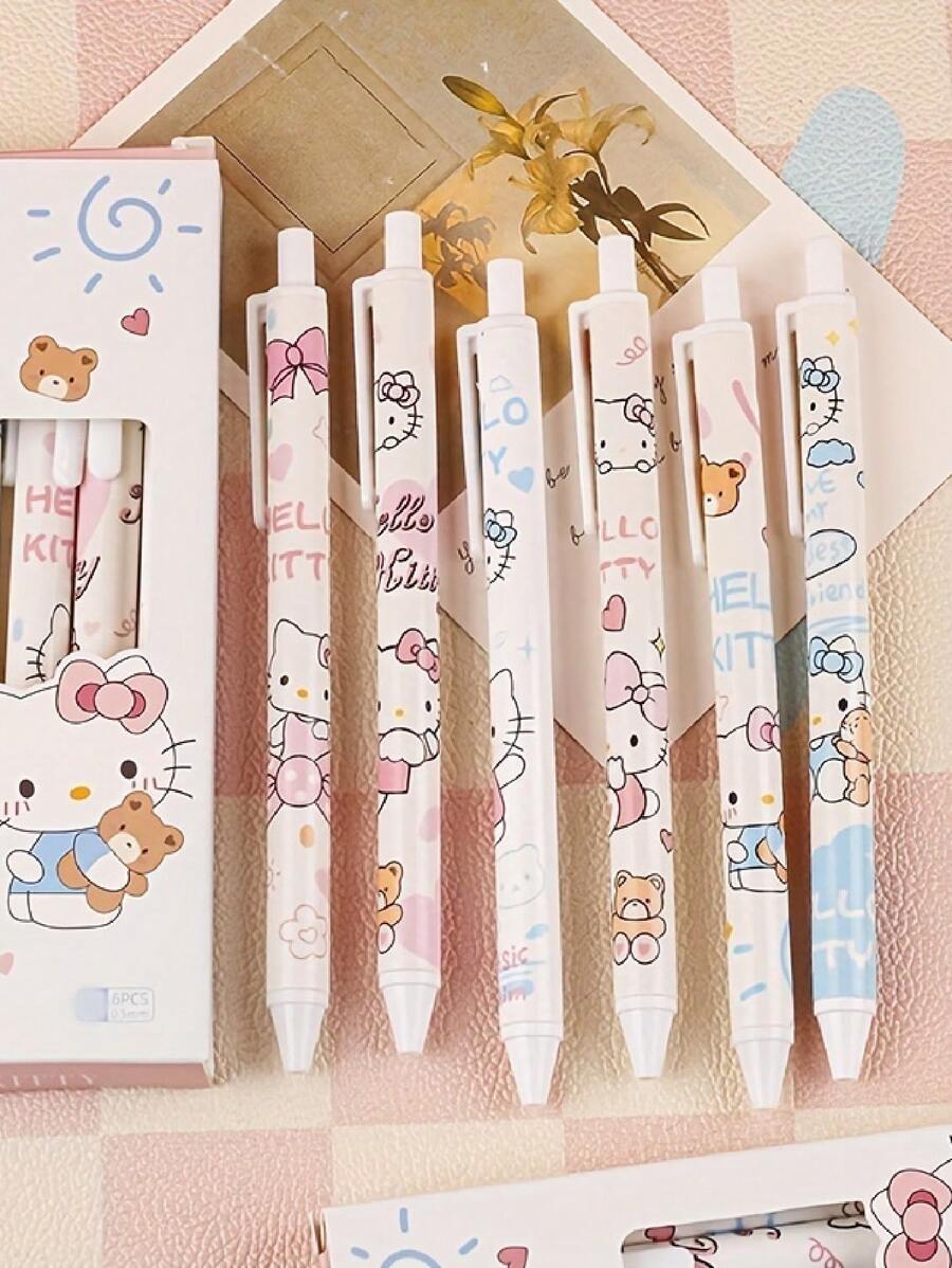 Sanrio Hello Kitty Gel Ink Rollerball Pens, Smooth Writing Quick-Dry ...