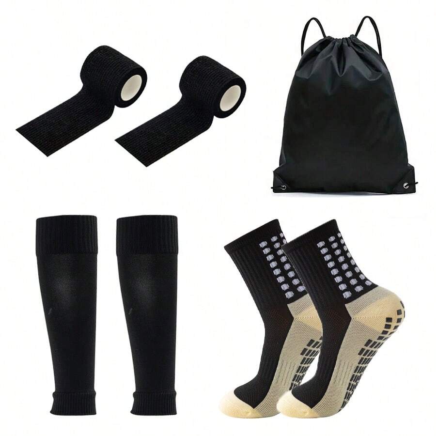 4pcs Sports Equipment Set: Anti-Slip Soccer Leg Warmers + Leg Warmers ...