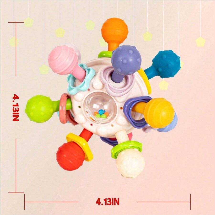 Baby Sensory Teething Toy, Baby Montessori Sensory Teething Ball Toy ...