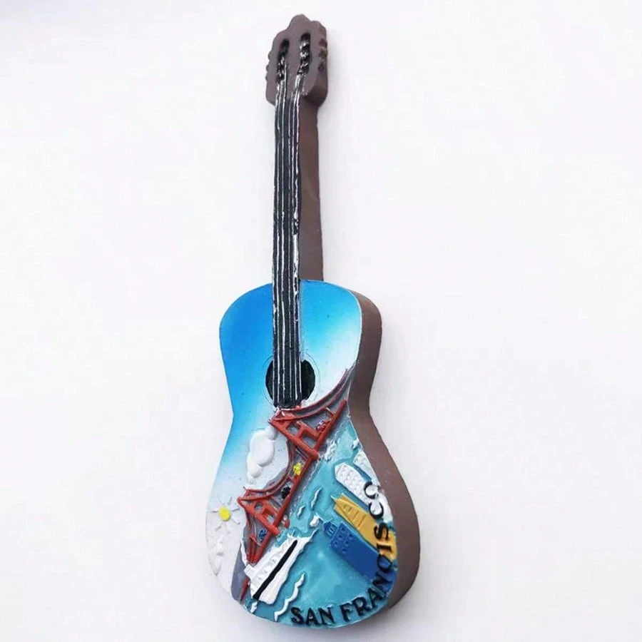 San Francisco Golden Gate Bridge Landmark Souvenir Creative Guitar ...