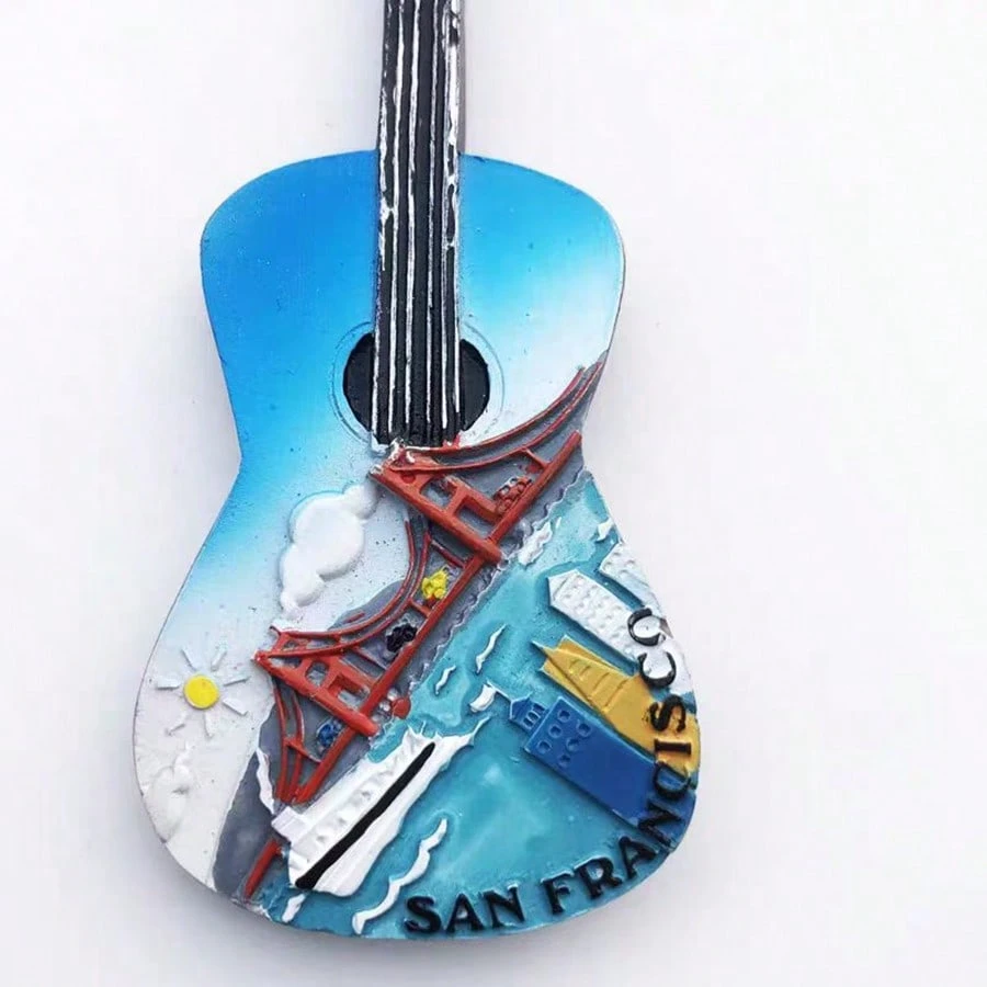 San Francisco Golden Gate Bridge Landmark Souvenir Creative Guitar ...