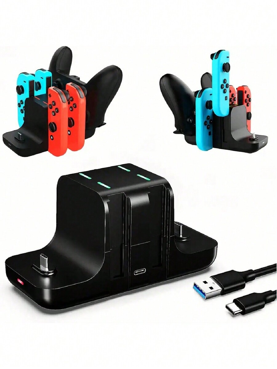 Charging Dock For Switch, 6 In 1 Charging Dock For Switch Controller ...