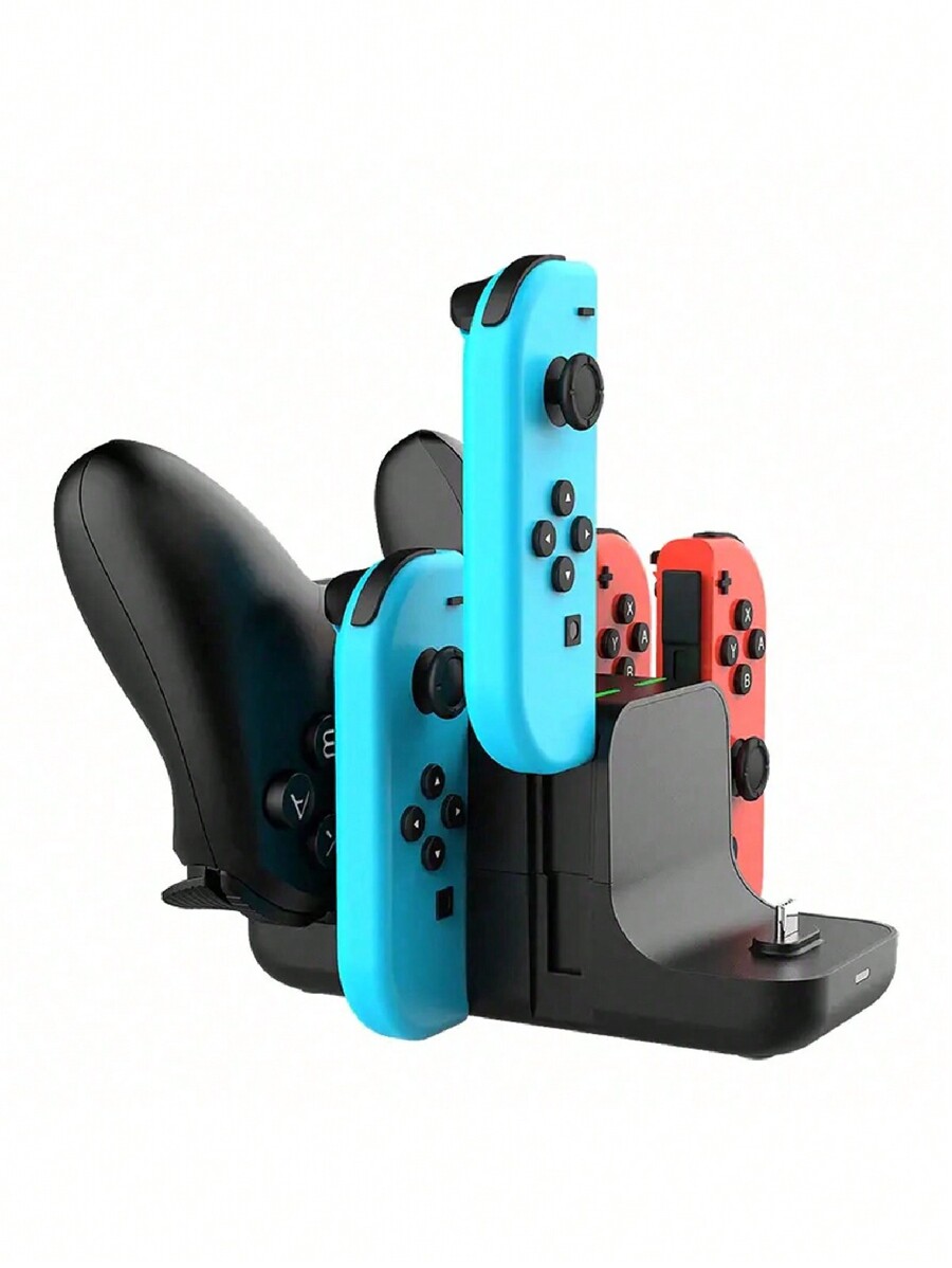 Charging Dock For Switch, 6 In 1 Charging Dock For Switch Controller With LED Indicator, 4 And 2 ...