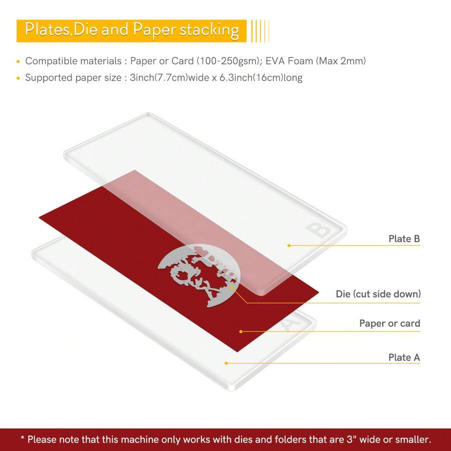 DONQE 1 Pair Cutting Pads For Mini Die Cutting Machine-Clear ...