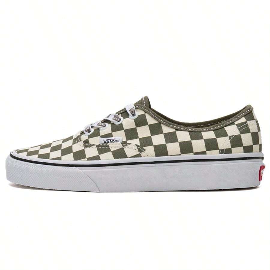 Vans Authentic Unisex Checkered Low-Top Slip-On Casual Canvas Sneakers ...