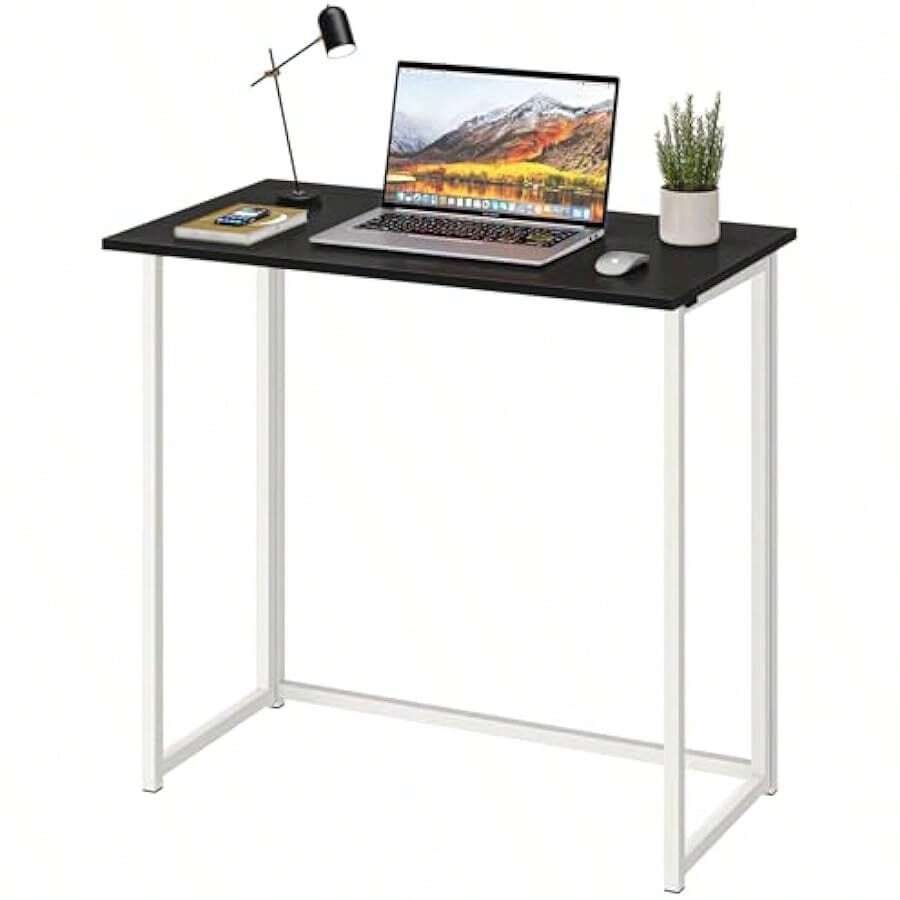 Compact Folding Computer Desk Hobby Craft Table No Assembly Required ...