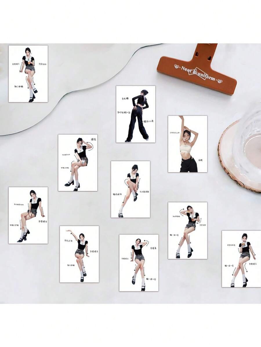 64pcs Stickers For Photo Pose Tutorial. High-Value Popular Girls ...