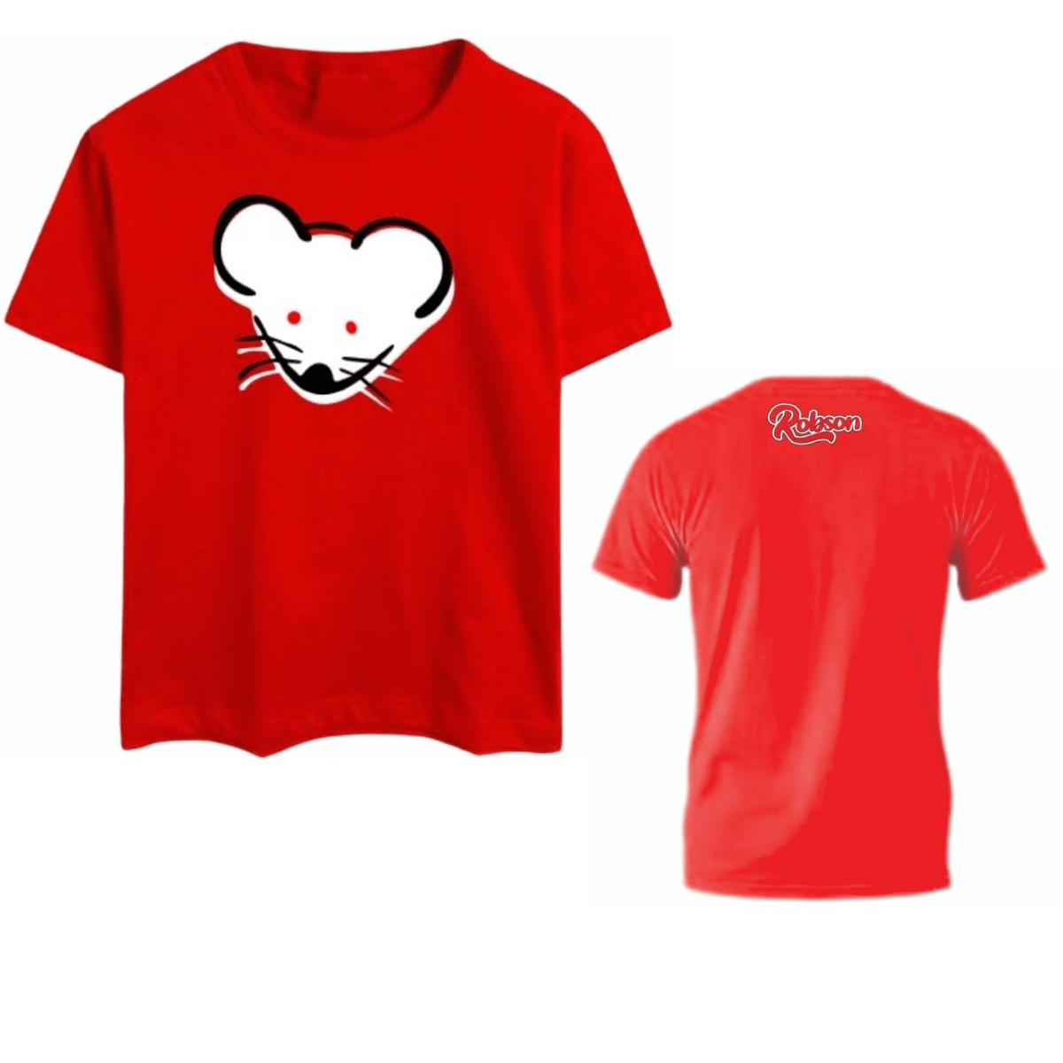 Camiseta vermelha Robson Rato Turma da Emilly Vick Blusa Robson Rato ...