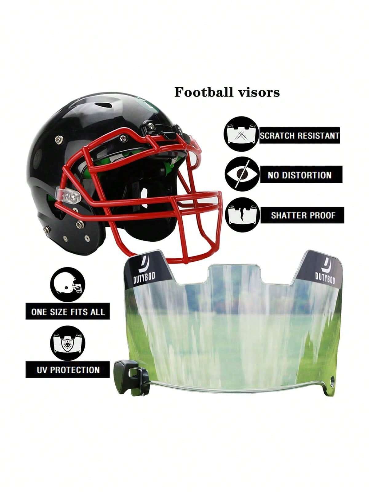Football Visor Youth Football Visor For Helmet Fits Youth And Adult ...